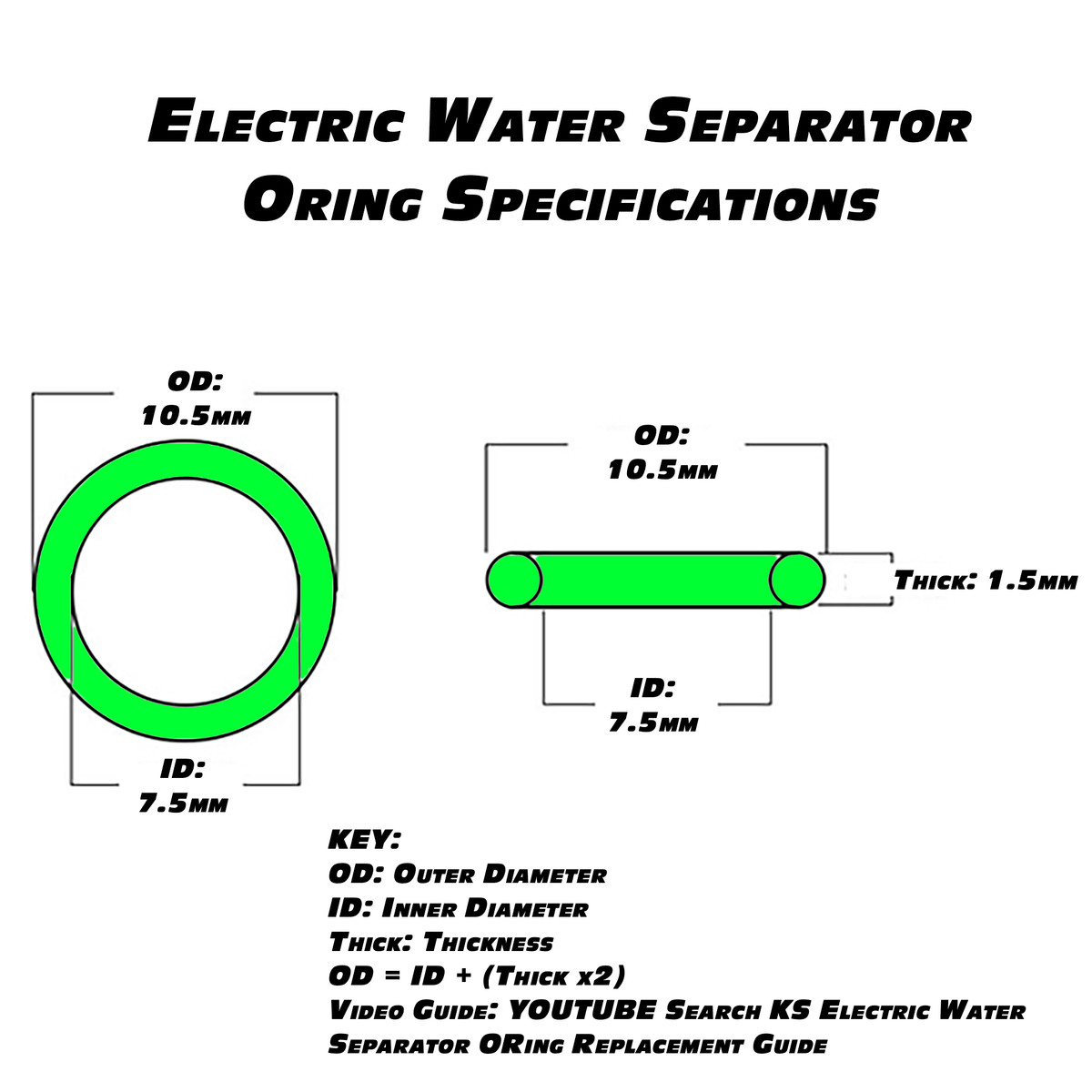 KS Electric Water Separator ORING Replacement Guide – KS RACING