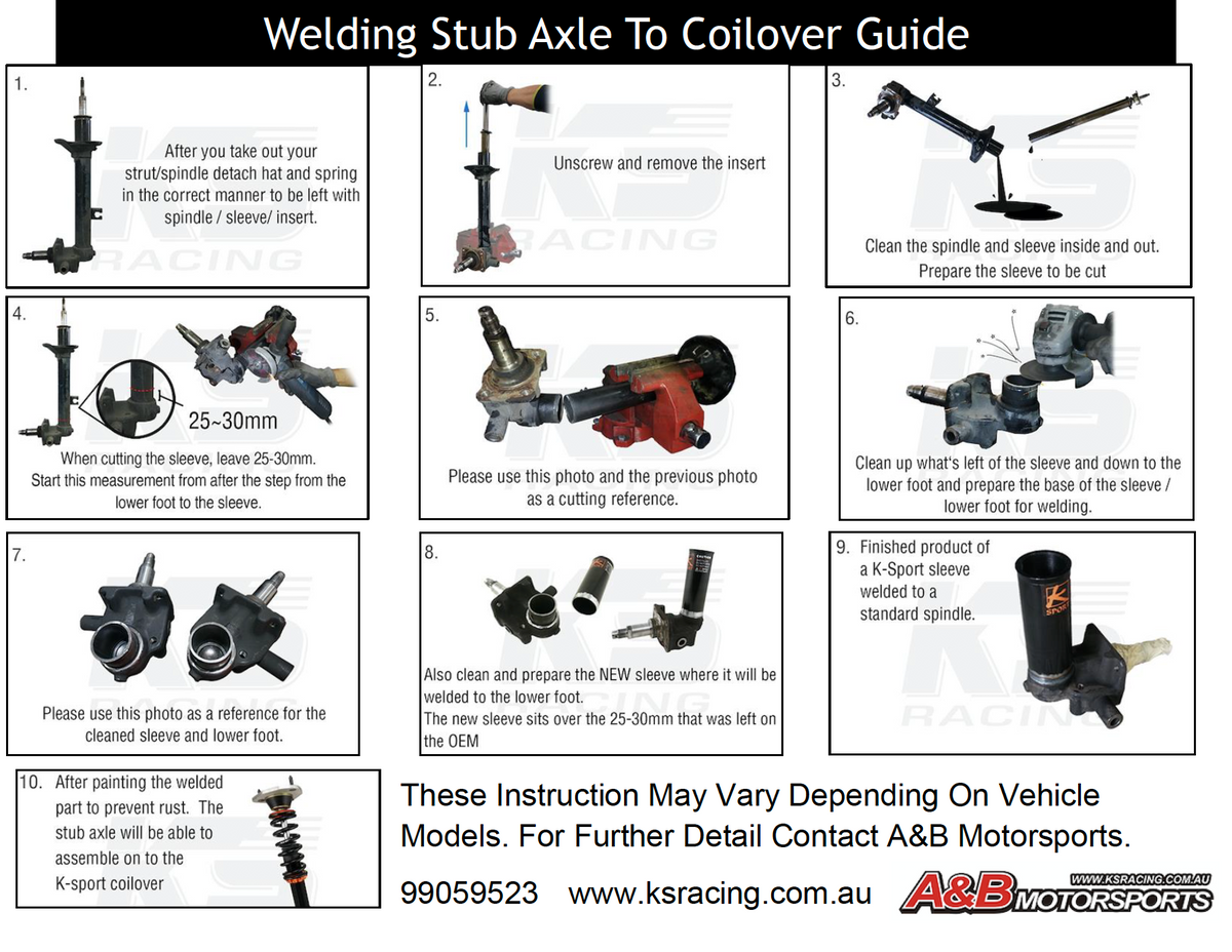 Welding Stub Axle To Coilover Guide – KS RACING