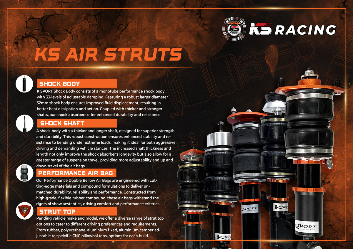 Audi RS3 MK2 11-12 Air Lift Performance 3P Air Suspension with KS RACI ...