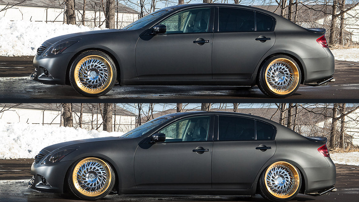 Infiniti G37x 09-13 Air Lift Performance 3P Air Suspension with KS RAC ...